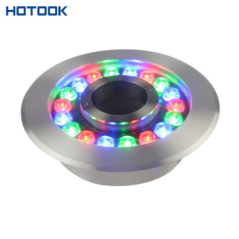 18W Stainless Steel High Power RGB led Fountain light IP68 - HOTOOK ...