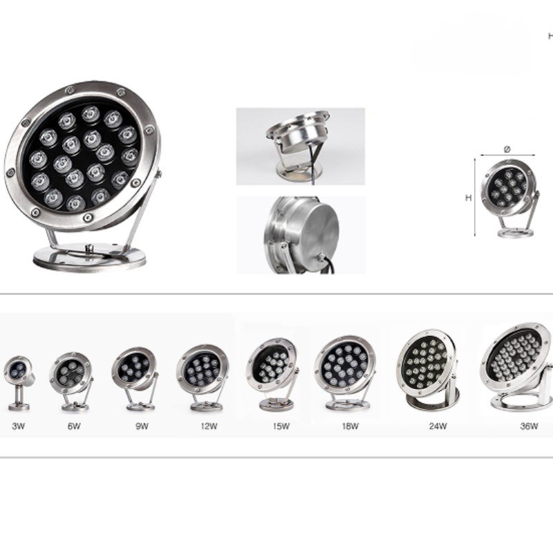 SS Single color and Automatic RGB Lighting Underwter Light - HOTOOK ...